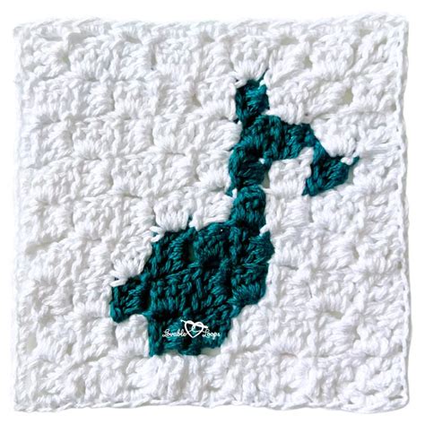 Melodic Music Note Mini C2c Crochet Square Pattern Free