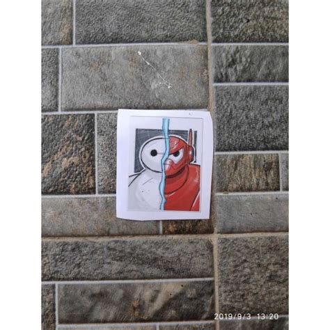 Jual Stiker Vinyl Karakter Baymax Case Hp Motor Spion Helm Laptop Buku