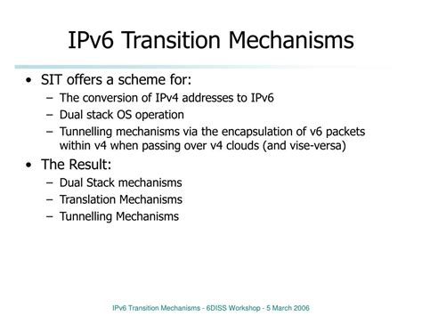 PPT IPv Transition Mechanisms Their Security And Management PowerPoint Presentation ID