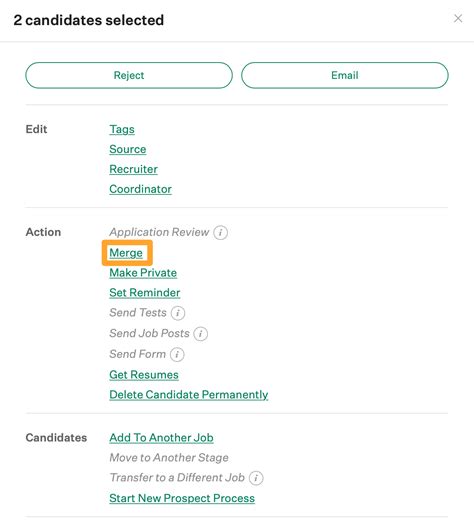 Merge Candidate Profiles Greenhouse Support