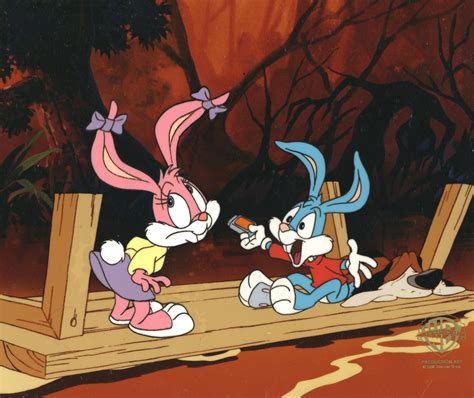 Tiny Toons Original Production Cel Buster And Babs
