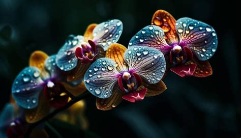 Premium Ai Image Macro Moth Orchid Blossom Elegance In Nature