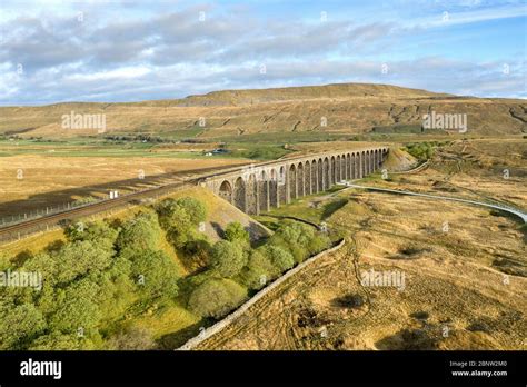 Aerial Of The Ribblehead Viaduct A Grade II Listed Structure The