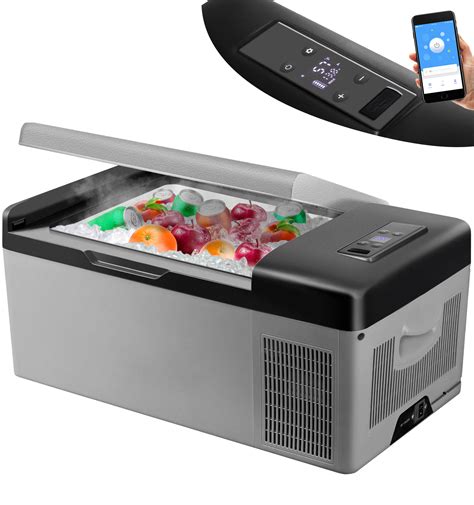 VEVOR 12 Volt Refrigerator 16 Qt Portable Mini Car Fridge W 4 68