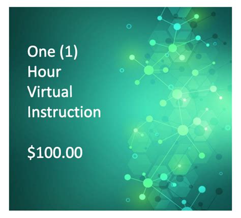 1 Hour Virtual Instruction