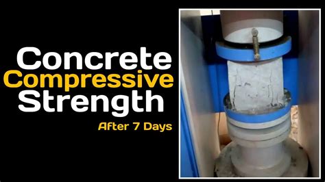 Concrete Cube Compressive Test After 7 Day Youtube