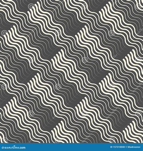 Seamless Wave Background Vector Striped Pattern Stock Vector Illustration Of Disco Circle