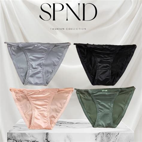 กางเกงในซาติน 🖤พรีเมี่ยมแต่งอะไหล่หัวใจ ผ้านิ่มลื่น เย็นใส่สบาย รุ่น140【ไม่ระบุชื่อสินค้า