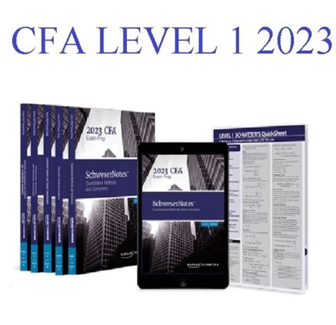 Cfa 2023 Kaplan Schweser Level 1 Elo7 Produtos Especiais