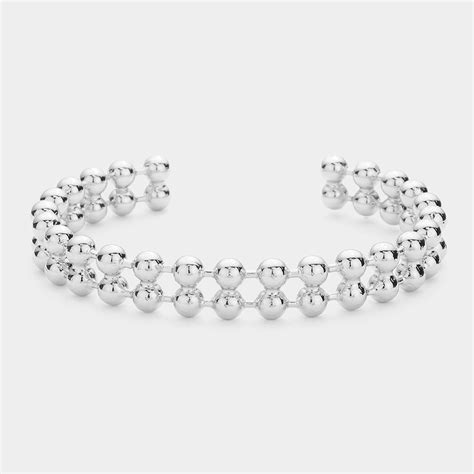Secret Boxmetal Ball Cuff Bracelet