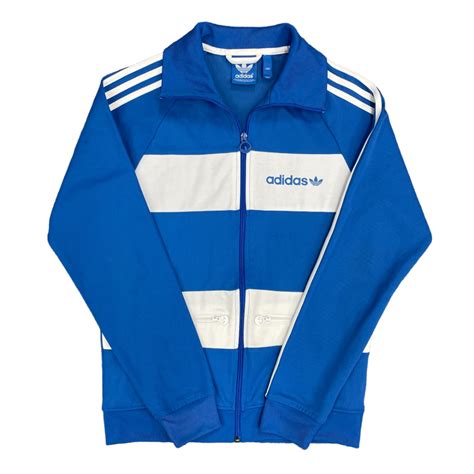 아디다스 베켄바우어 스카이 배색 트랙탑 90 하이리티