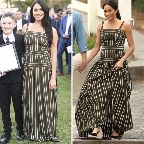 Meghan Markle Re Wears Martin Grant Maxi Dress For Africa Tour
