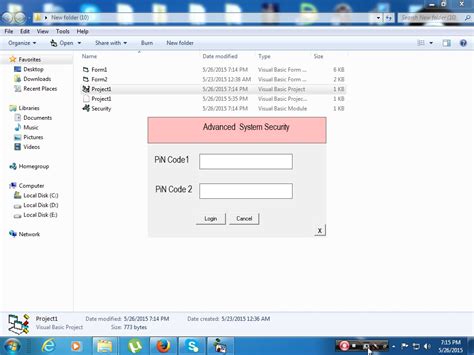system security in visual basic sourcecodester