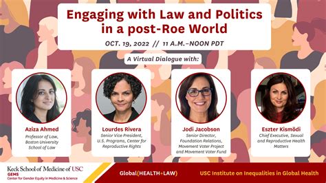 Engaging With Law And Politics In A Post Roe World Usc Institute On