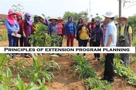 Basic 10 Principles Of Extension Program Planning Basic Agricultural