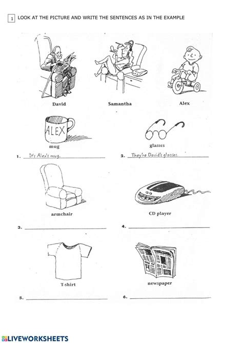 Possessive Case Practice 0100 Maria Juliana Badillo