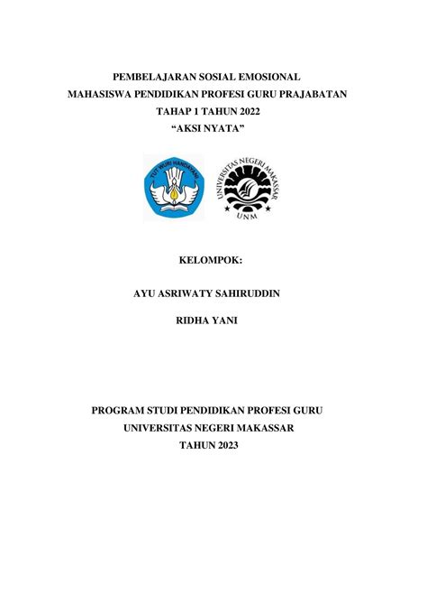 T4 Aksi Nyata PSE PJOK 001 PEMBELAJARAN SOSIAL EMOSIONAL MAHASISWA