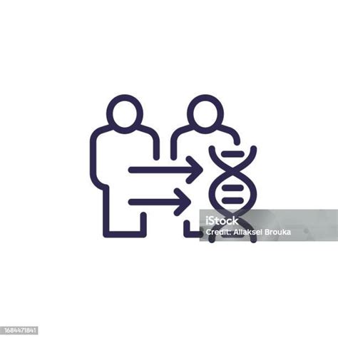 Clonage Ou Icône De Ligne De Clonage Avec Adn Vecteurs Libres De Droits Et Plus Dimages