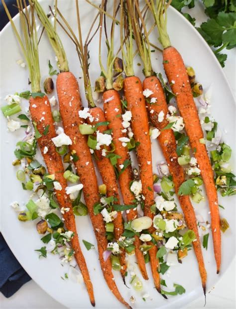 Creative Easter Recipes Roasted Carrots With Pistachios Food Fanatic