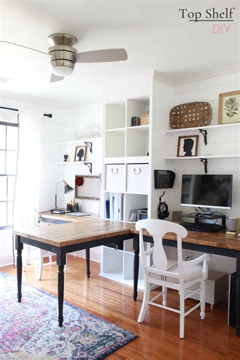 Ikea Kallax Hack Build Your Own 3 Part Desk System Top Shelf Diy