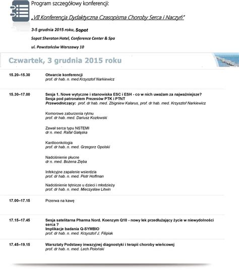 Otwarcie Konferencji Prof Dr Hab N Med Krzysztof Narkiewicz PDF Darmowe Pobieranie
