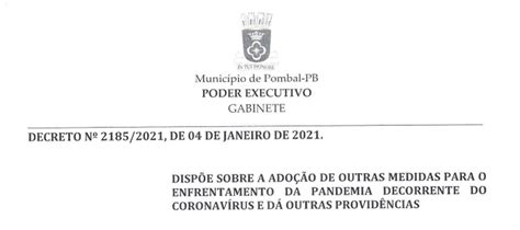Prefeitura de Pombal na PB libera funcionamento de bares e proíbe venda de bebidas alcóolicas
