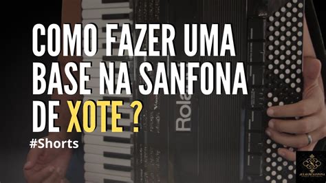 Como Tocar na Sanfona uma Base de Xote Forrò Super Fácil Video Aula Acordeon Shorts YouTube
