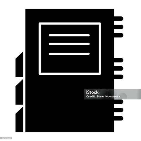 일일 플래너 솔리드 아이콘입니다 일기장 책갈피 스틱 기호가 있는 메모장 흰색 배경에 글리프 스타일 픽토그램 모바일 웹 디자인을 위한 비즈니스 또는 문구류 벡터 그래픽 0명에