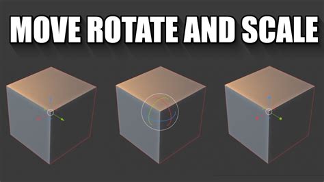 Blender How To Move Rotate And Scale With Shortcuts Youtube