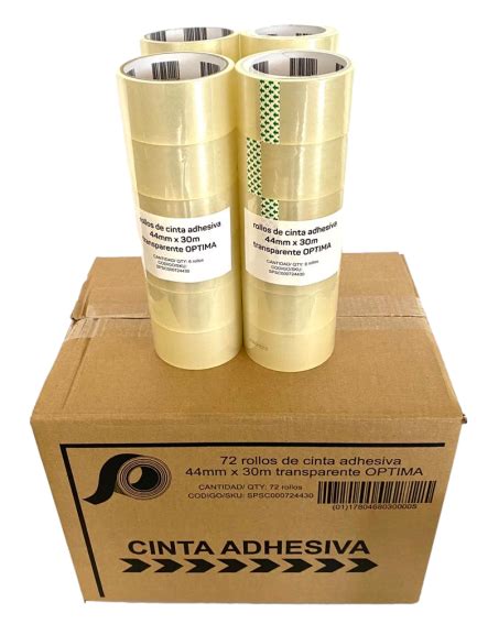 CINTA De EMBALAJE Mm X M TRANSPARENTE OPTIMA Spot Packaging Spa
