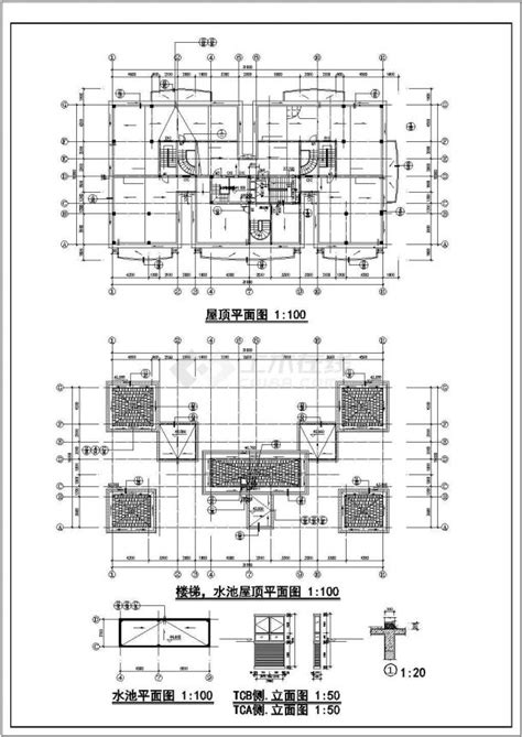 某十二层住宅建筑cad图住宅小区土木在线