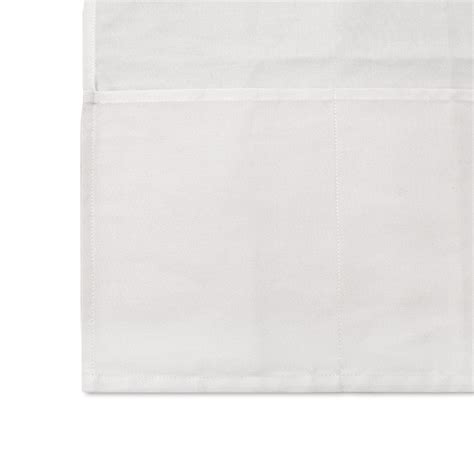 White Medium Polycotton Apron With 3 Pockets Full Bib Aprons The