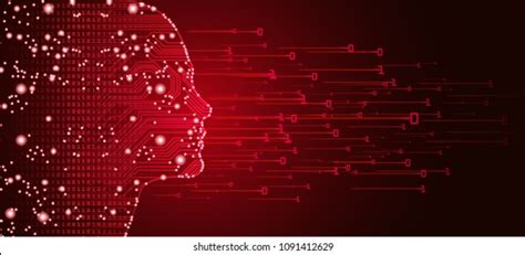 15 Thousand Artificial Intelligence Red Background Royalty Free Images