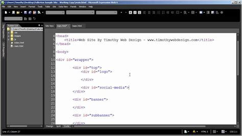 9 Introduction To Expression Web 4 Tutorial Youtube
