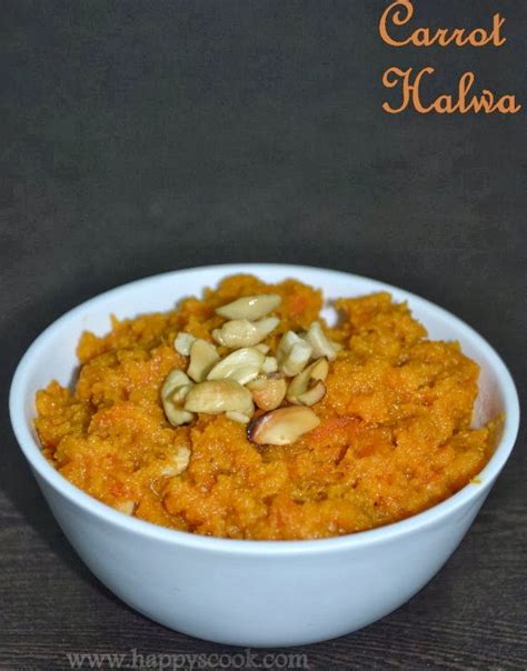 Carrot Halwa Recipegajar Ka Halwa Diwali Special Recipes Happys Cook