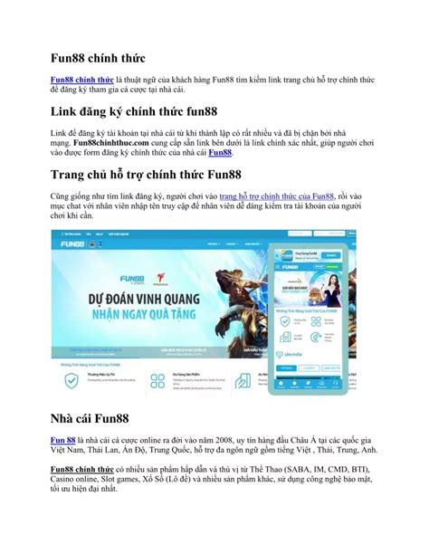 PPT Fun88 chính thức PowerPoint Presentation free download ID 12679680