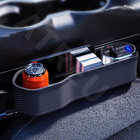 Perodua Car Seat Storage Box Seat Side Gap Slit Organizer Phone Charger