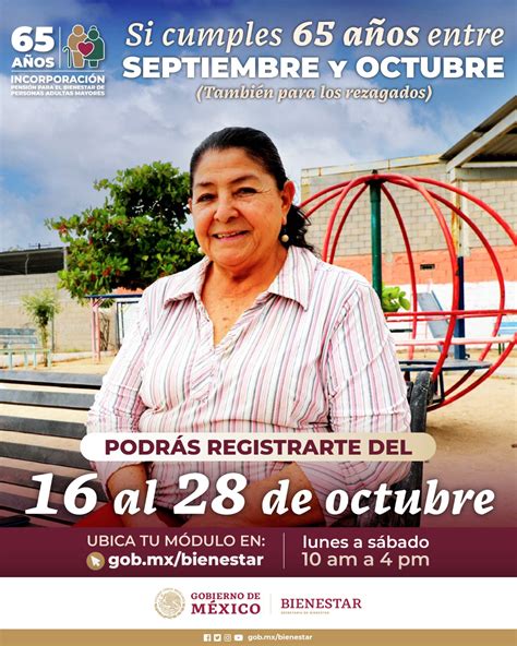 Inicia registro a la Pensión del Bienestar para personas que cumplen 65