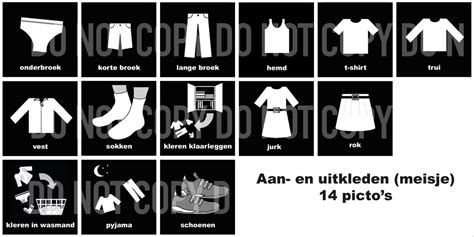 Bol Magnetische Pictogrammen Aan En Uitkleden Meisje 14