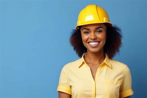 Premium Ai Image Young African American Woman Wearing A Yellow