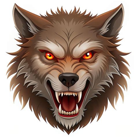 Premium Photo Roaring Wolf Head Mascot