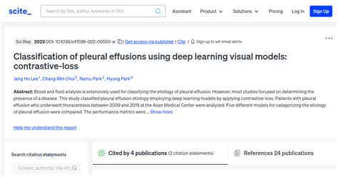 Classification Of Pleural Effusions Using Deep Learning Visual Models Contrastive Loss