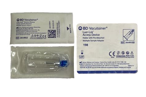 IV Access Device Vacutainer Luer Lok
