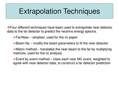 PPT Neutrino Energy Spectrum Prediction Techniques In MC Analysis PowerPoint Presentation ID