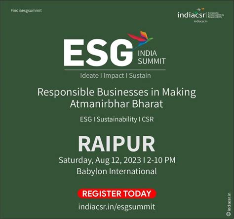 India Csr Network On Linkedin India Esg Summit Indias Best