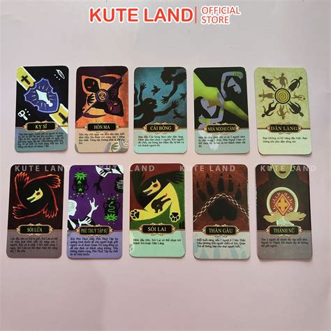 Mua Bộ Bài Ma Sói Characters Mở Rộng Board Game 10 lá chất liệu cứng