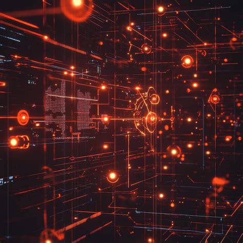 3d rendering abstract technology background with circuit board lines