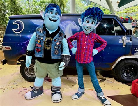 Ian And Barley From Onward Meet And Greet At Pixar Fest In Disneyland