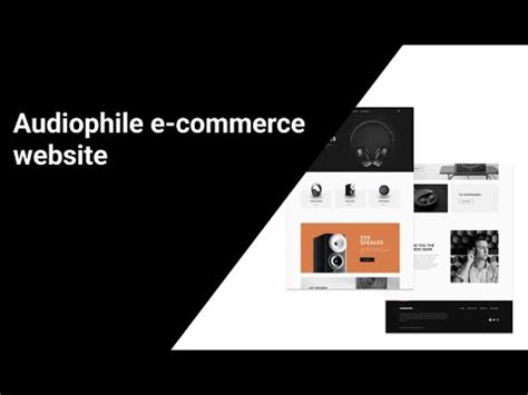 Audiophile E Commerce Website YouTube
