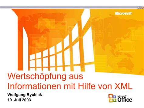 Foliensatz Zu Office 2003 Und Xml